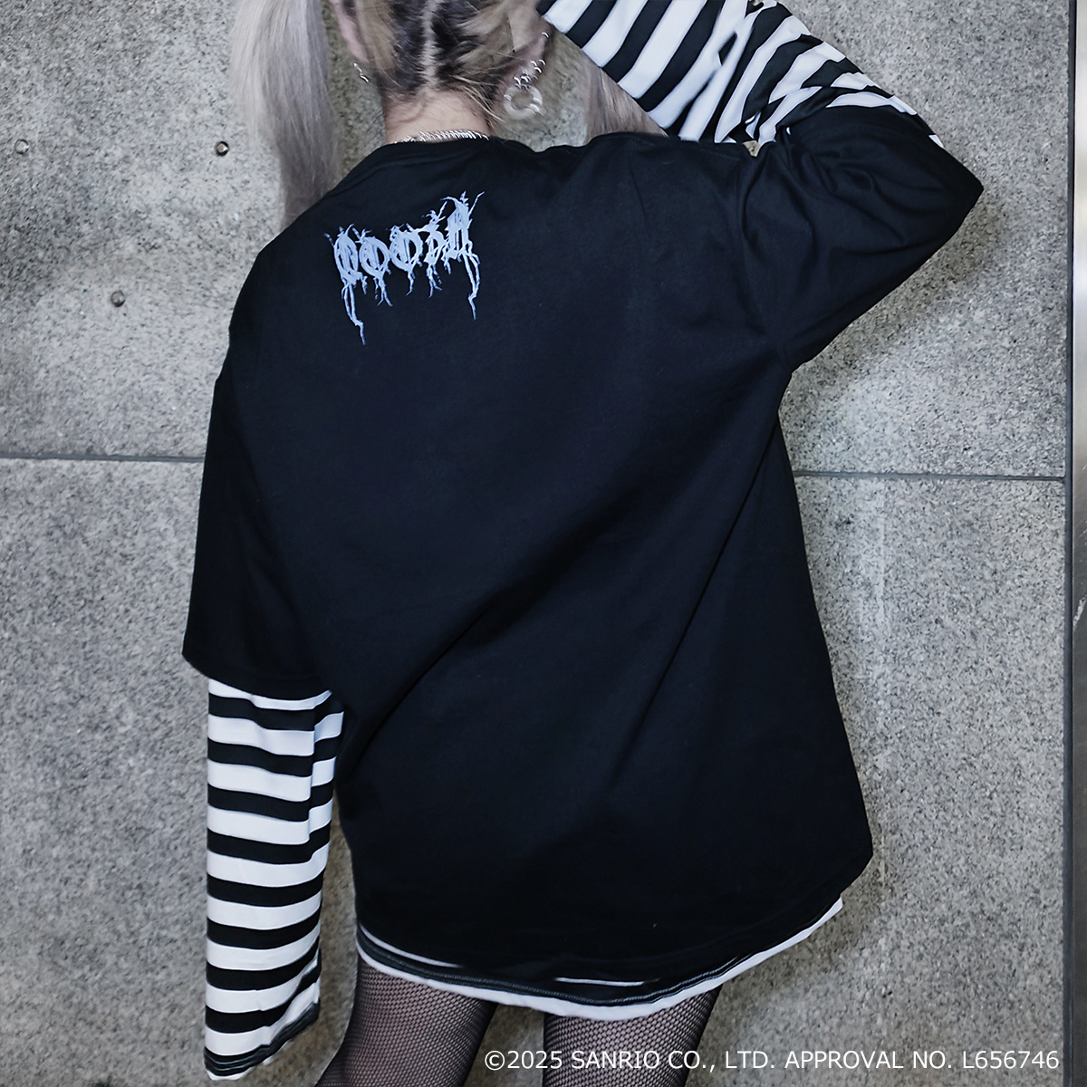 QOOZA×シナモロール×東京13零式 / トリプルコラボ TEE[BLK QOOZA×シナモロール×東京13零式 / トリプルコラボ TEE[BLK