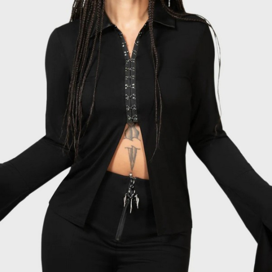 KILLSTAR / Vamp Fatale Shirt シャツ（KSRA009757） - QOOZA